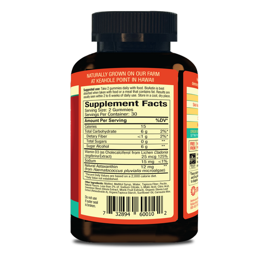 BioAstin Hawaiian Astaxanthin Gummies 12mg - 30 Day Supply – Nutrex Hawaii